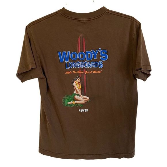 Alstyle | Shirts | Woodyslongboards Hawaii Hula Girl Pinup Girl Tshirt ...